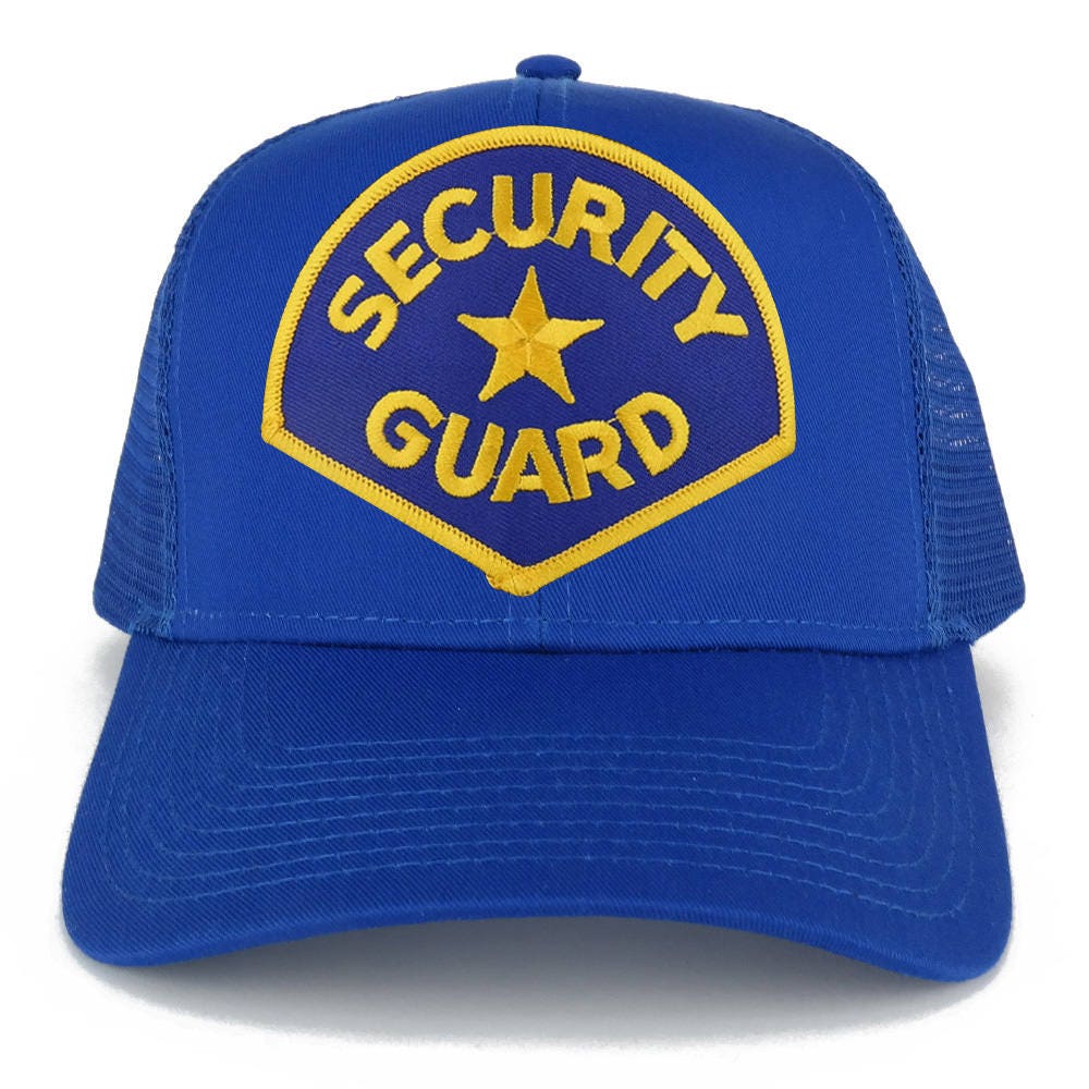 Security Guard Blue Gold Embroidered Iron on Patch Adjustable | Etsy