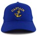 Captain Anchor Logo Embroidered Plain Baseball Cap 3 Colors - Etsy