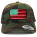 American Flag Patch Snapback Trucker Mesh Cap Camo - Etsy