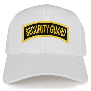 Security Guard Tab Embroidered Iron on Patch Adjustable Baseball Cap ...