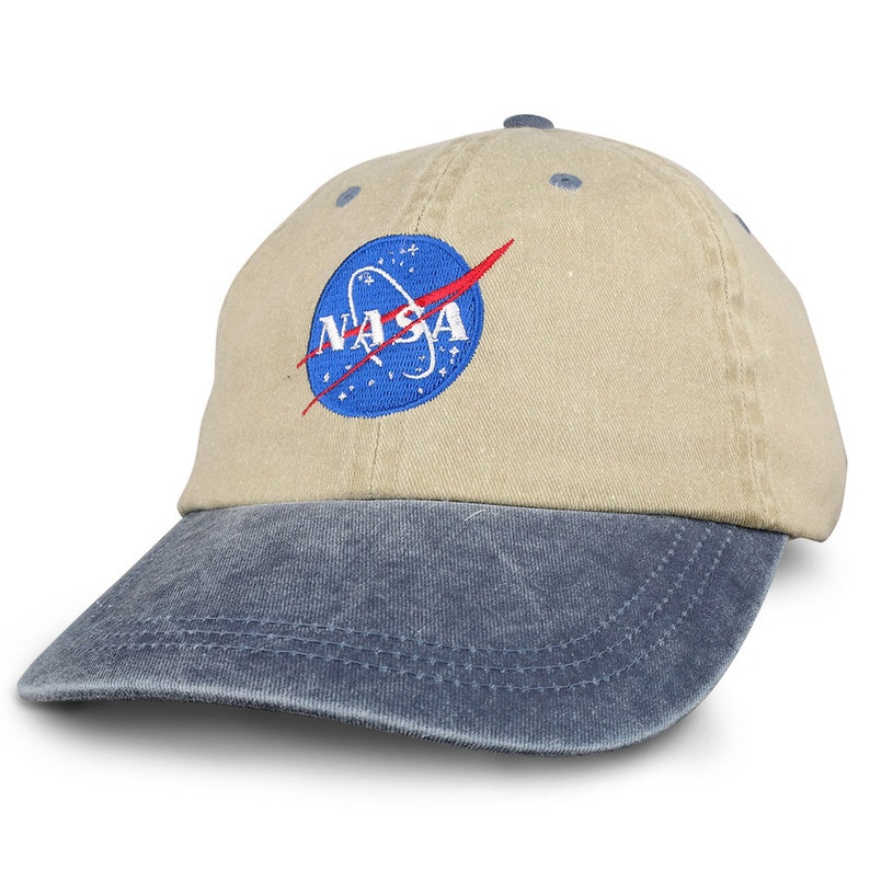 NASA INSIGNIA Embroidered 2-tone Pigment Dyed Cotton Cap | Etsy