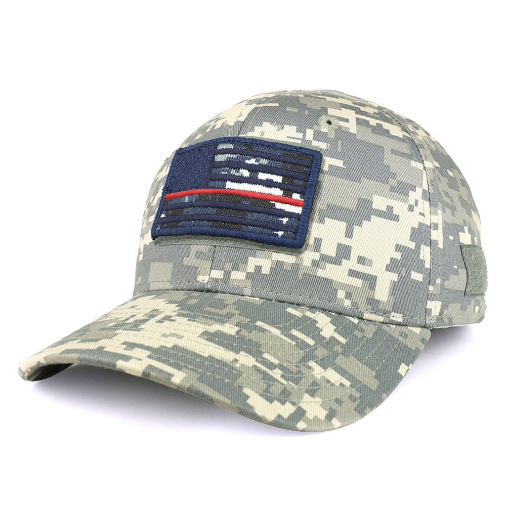 Usa NTG Thin Red Flag Tactical Patch Structured Baseball Cap | Etsy