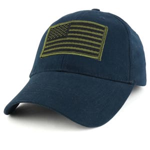 USA American Flag Embroidered Subdued Olive Tactical Patch With ...