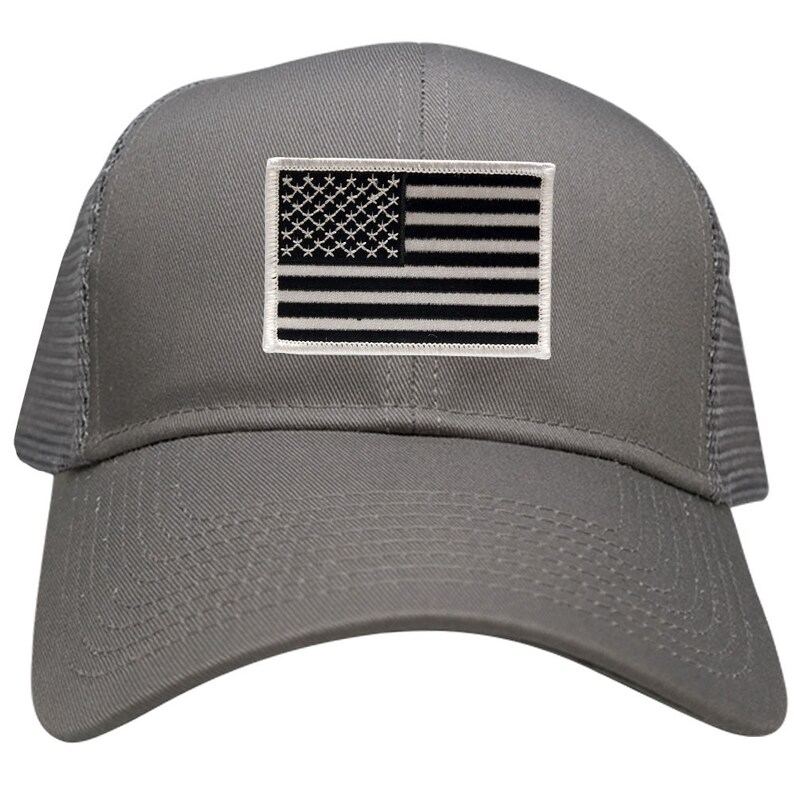 USA American Flag Embroidered Patch Snapback Mesh Trucker Cap - Etsy