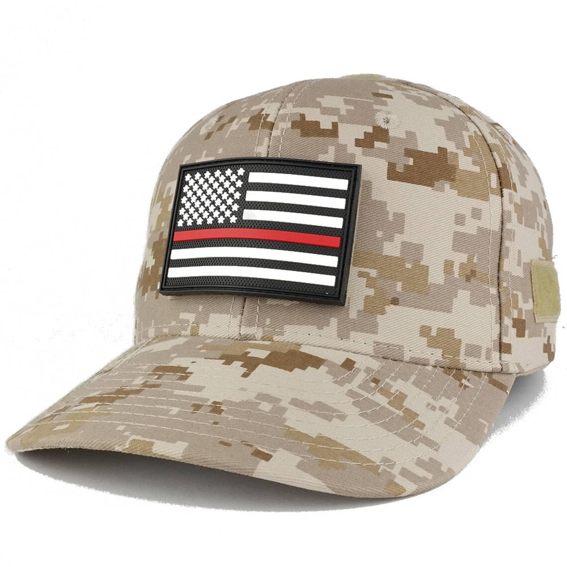 Thin Red Line USA Flag 3-D Rubber Tactical Patch Adjustable Structured ...