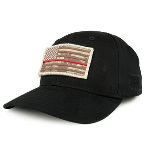 USA Desert Digital Thin Red Tactical Patch Structured Baseball Cap (T75 ...