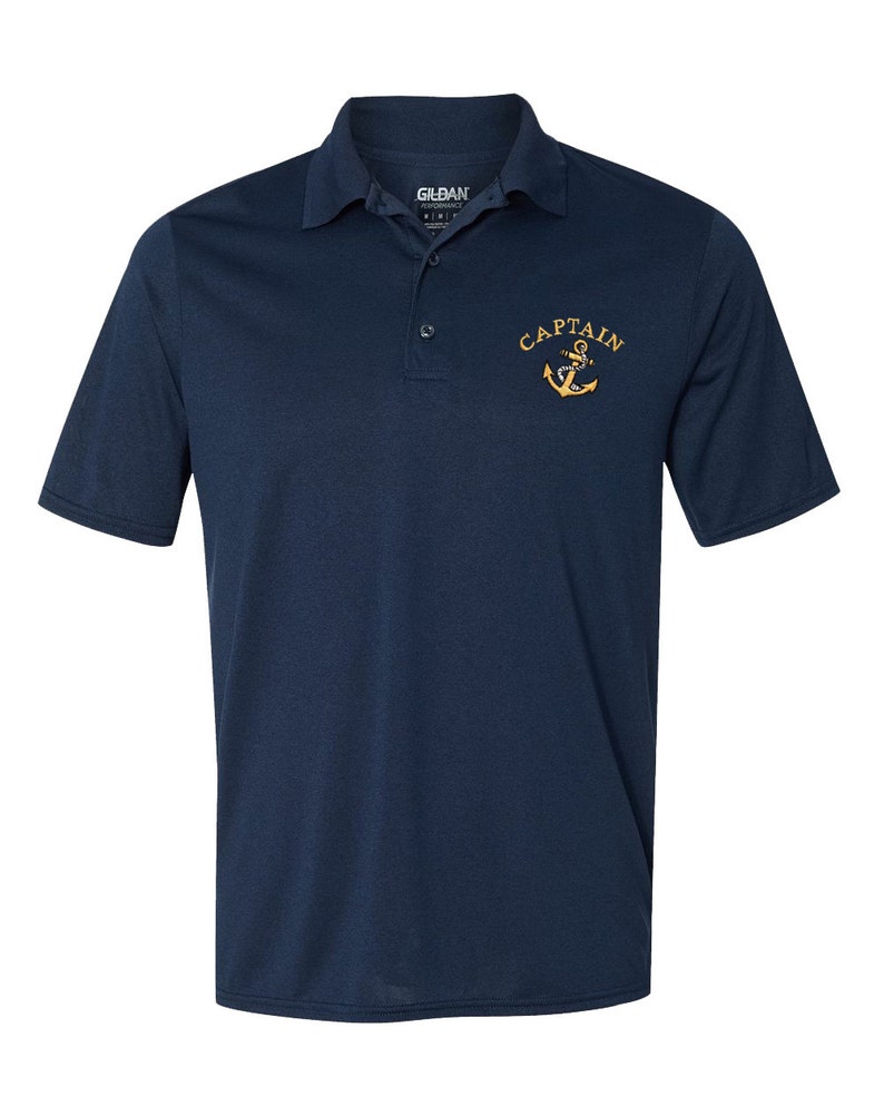 Men's Captain Anchor Ships Embroidered 100% Cotton Shirt - Multi Color ...