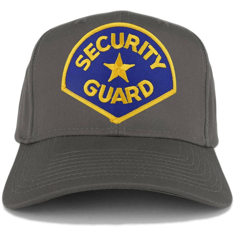 Security Guard Blue Gold Embroidered Iron on Patch Adjustable - Etsy