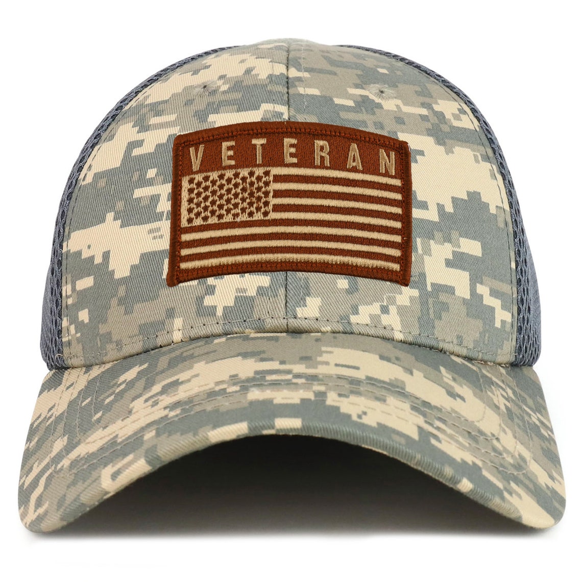 Veteran USA Coyote Flag Tactical Patch Air Mesh Flex Cap - Etsy