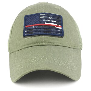 Usa Navy Thin Red Flag Tactical Patch Cotton Adjustable Trucker Cap (ec ...