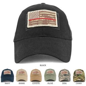 Usa Desert Digital Thin Red Flag Tactical Patch Cotton Adjustable ...