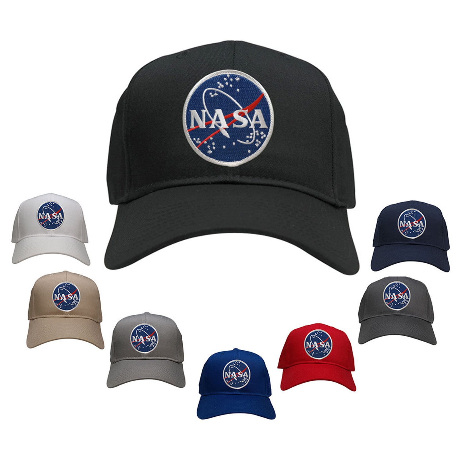 NASA Space Insignia Meatball Embroidered Iron on Logo Patch Snapback ...