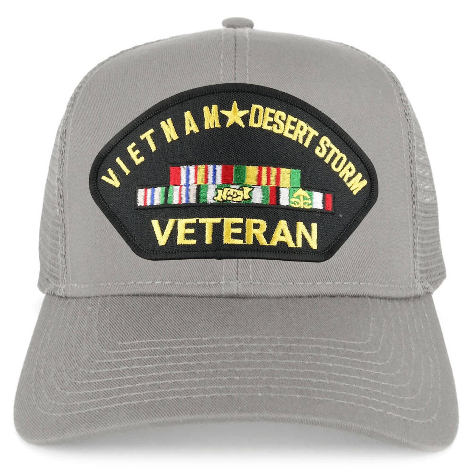 Vietnam and Desert Storm Veteran Embroidered Patch Snapback - Etsy