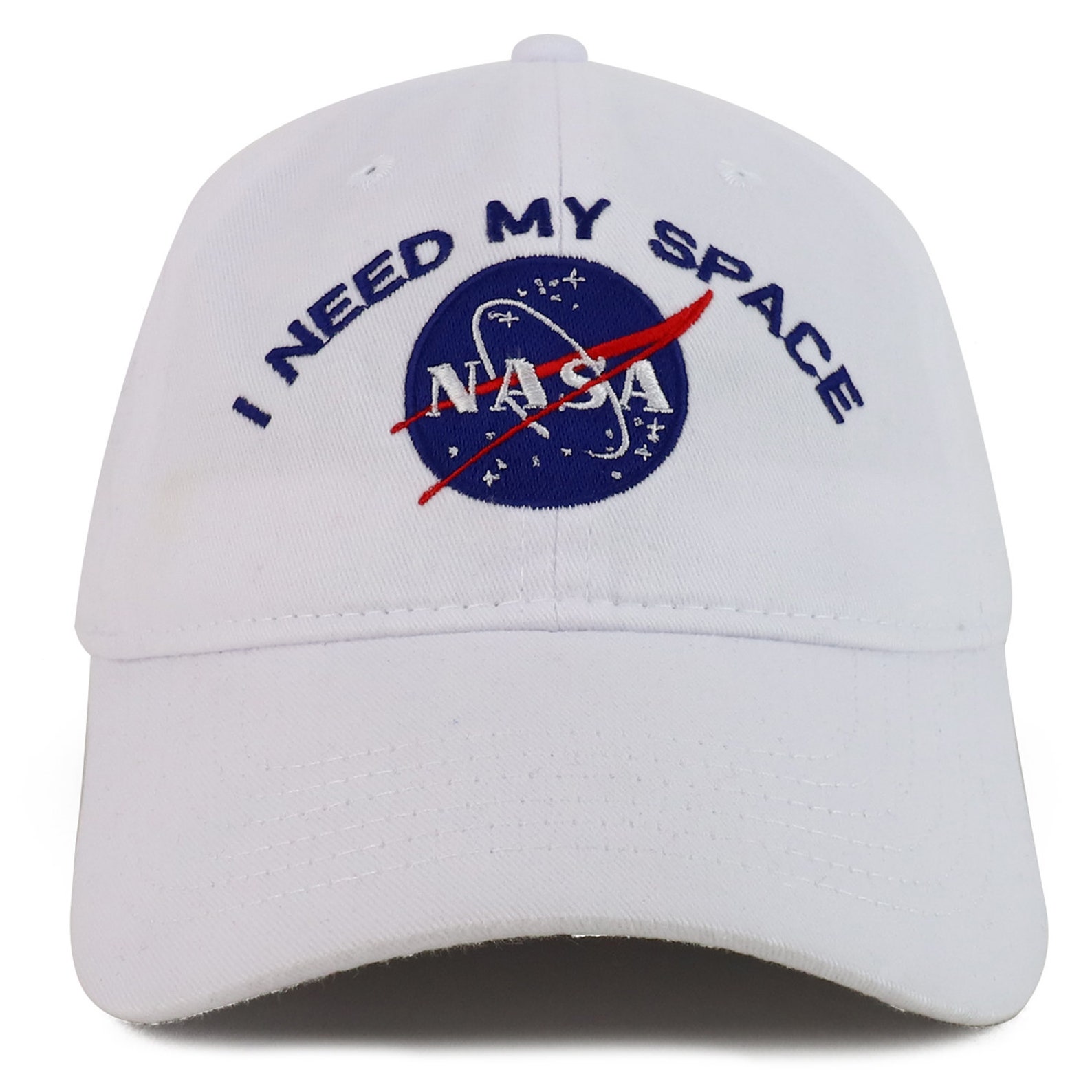 NASA I Need My Space Embroidered 100% Brushed Cotton Soft Low Profile ...