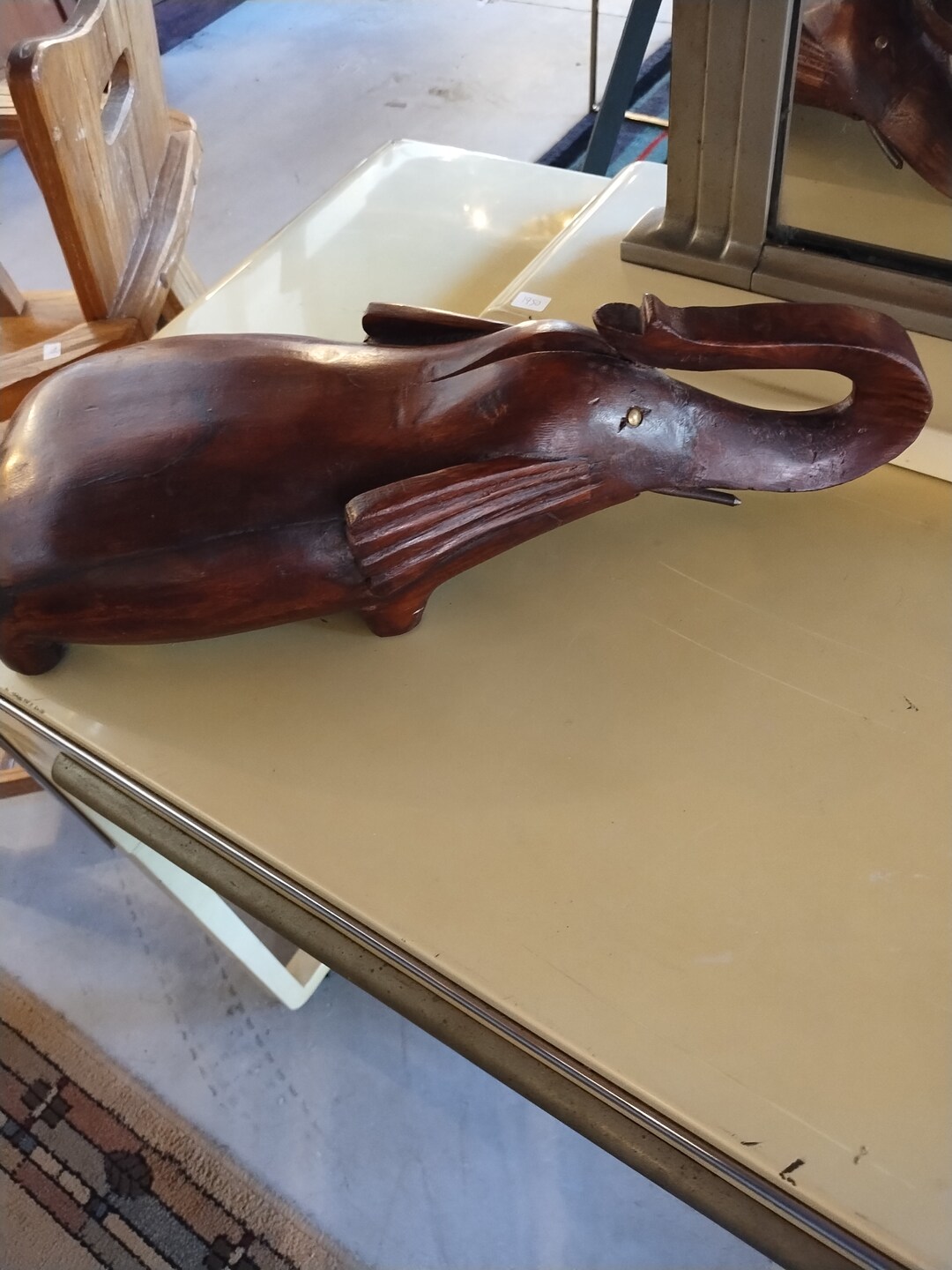 Vintage Teak Elephant Approx. 16 in Length. Excellent Condition - Etsy