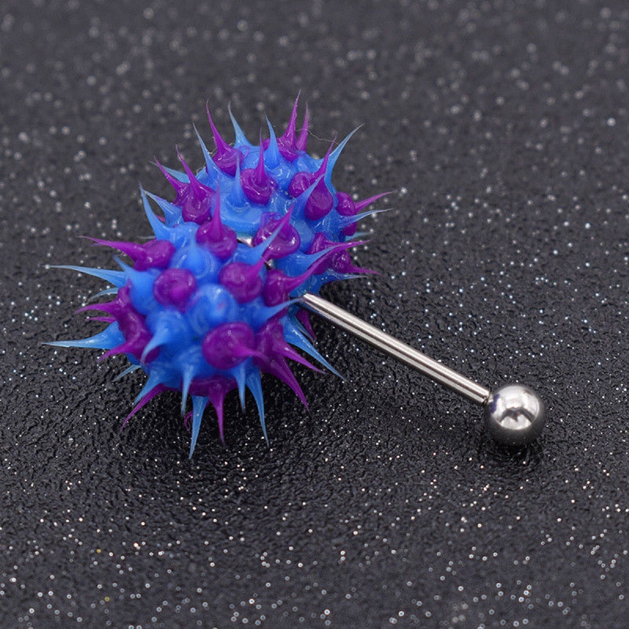 Vibrating Tongue Barbell Rings With 2 Batteries Body Jewelry | Etsy