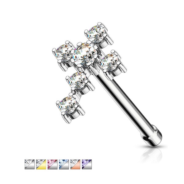 Cross Nose Ring - Etsy