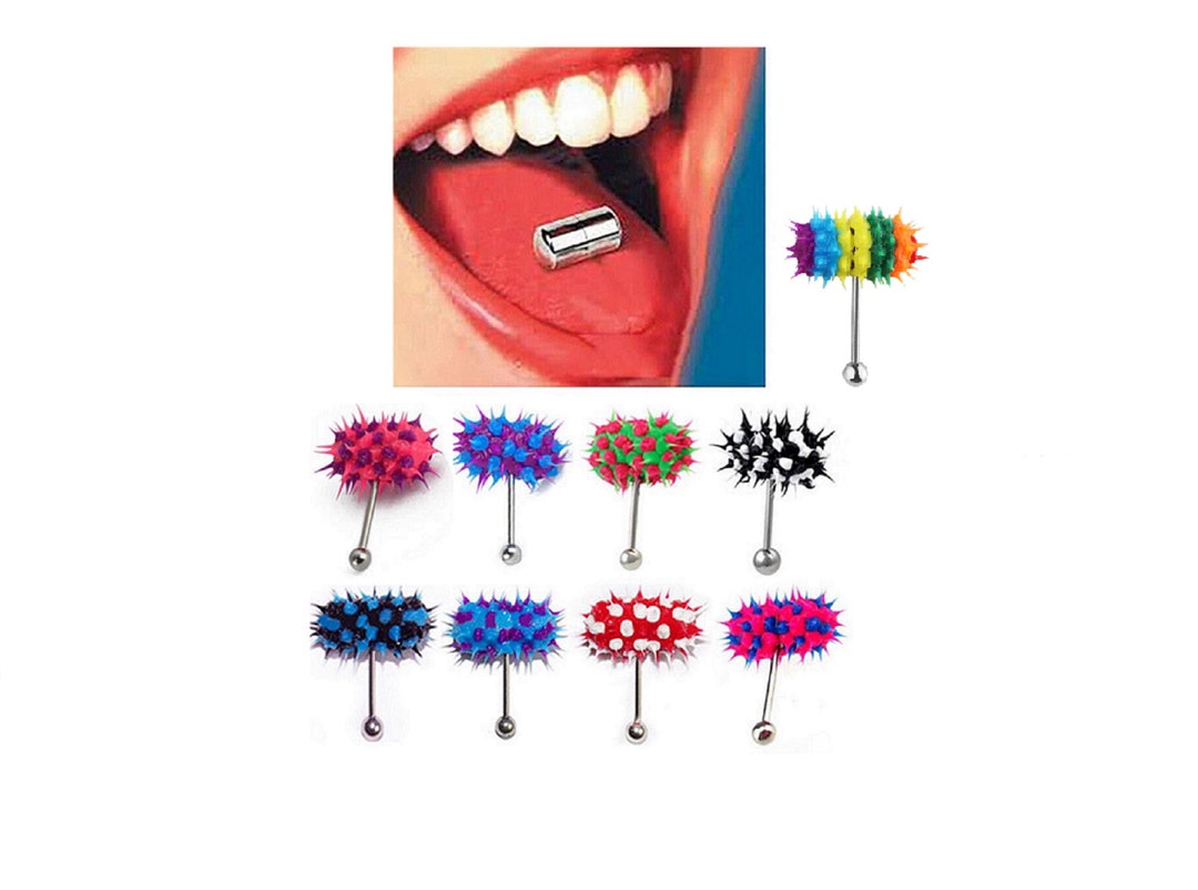 Vibrating Tongue Barbell Rings With 2 Batteries 316L Surgical - Etsy