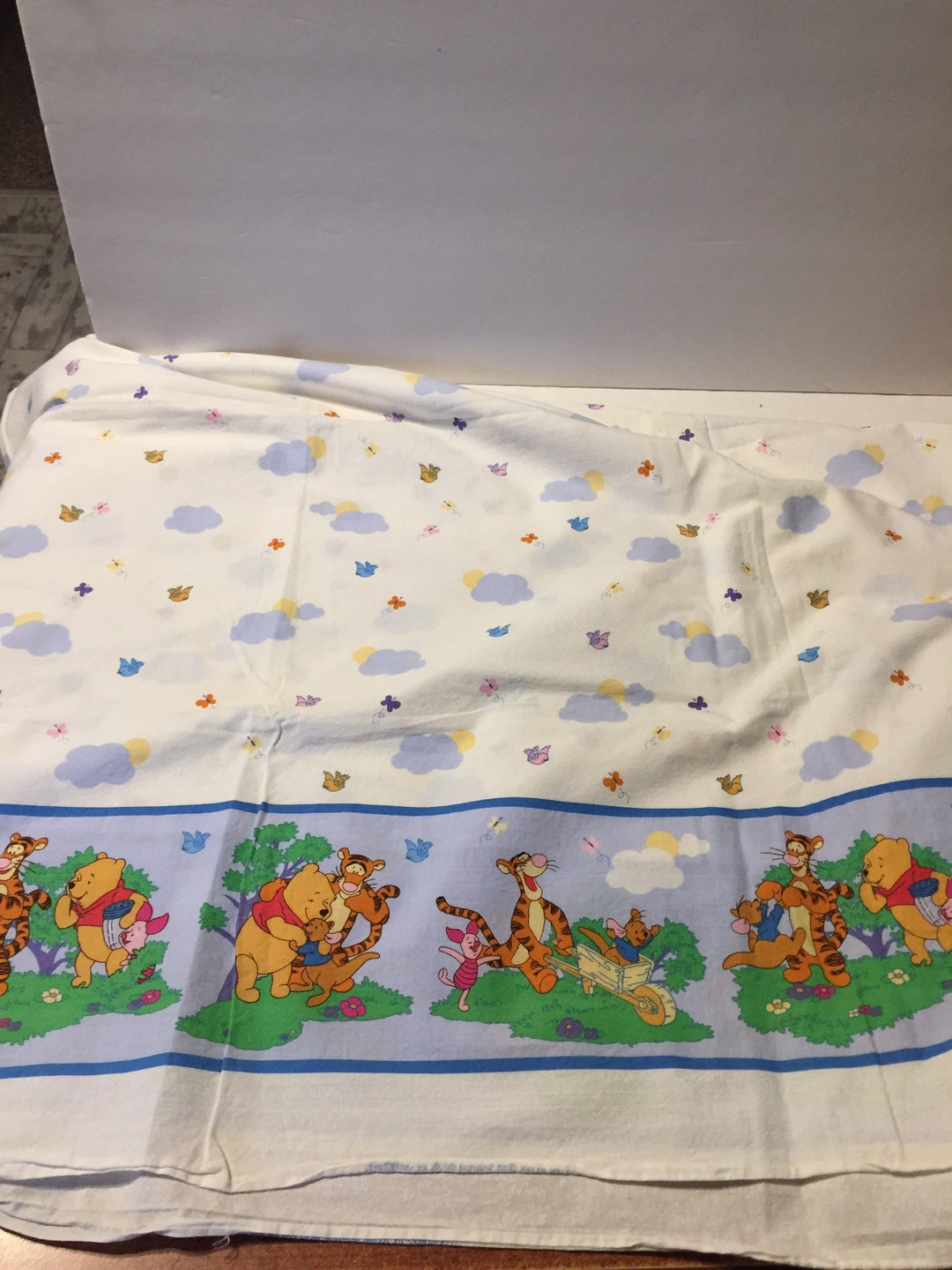 Winnie the Pooh & Friends Border Fabric Tigger Piglet Pooh Roo - Etsy