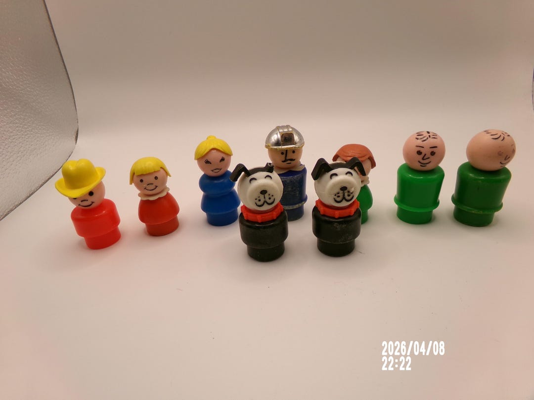 9 Assorted Vintage Plastic Fisher Price School House Little People - Etsy