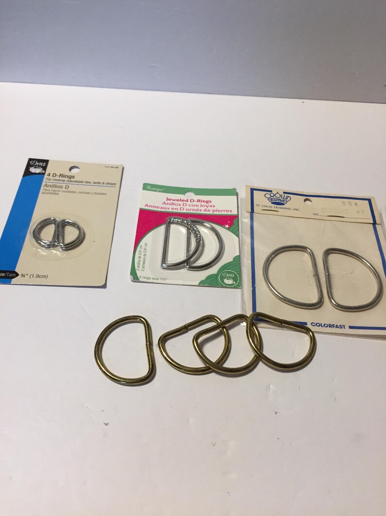 Metal D-rings Gold & Silver Assorted Sizes - Etsy