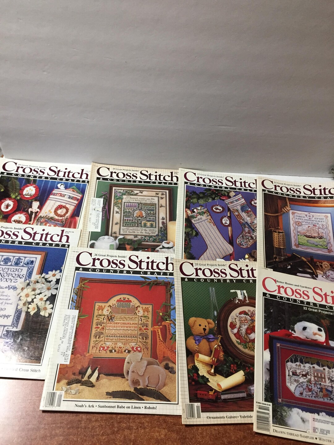 15 Cross Stitch & Country Crafts Mixed Issues 1986, 1987, 1988, 1989, 1990, 1991, 1992 - Etsy