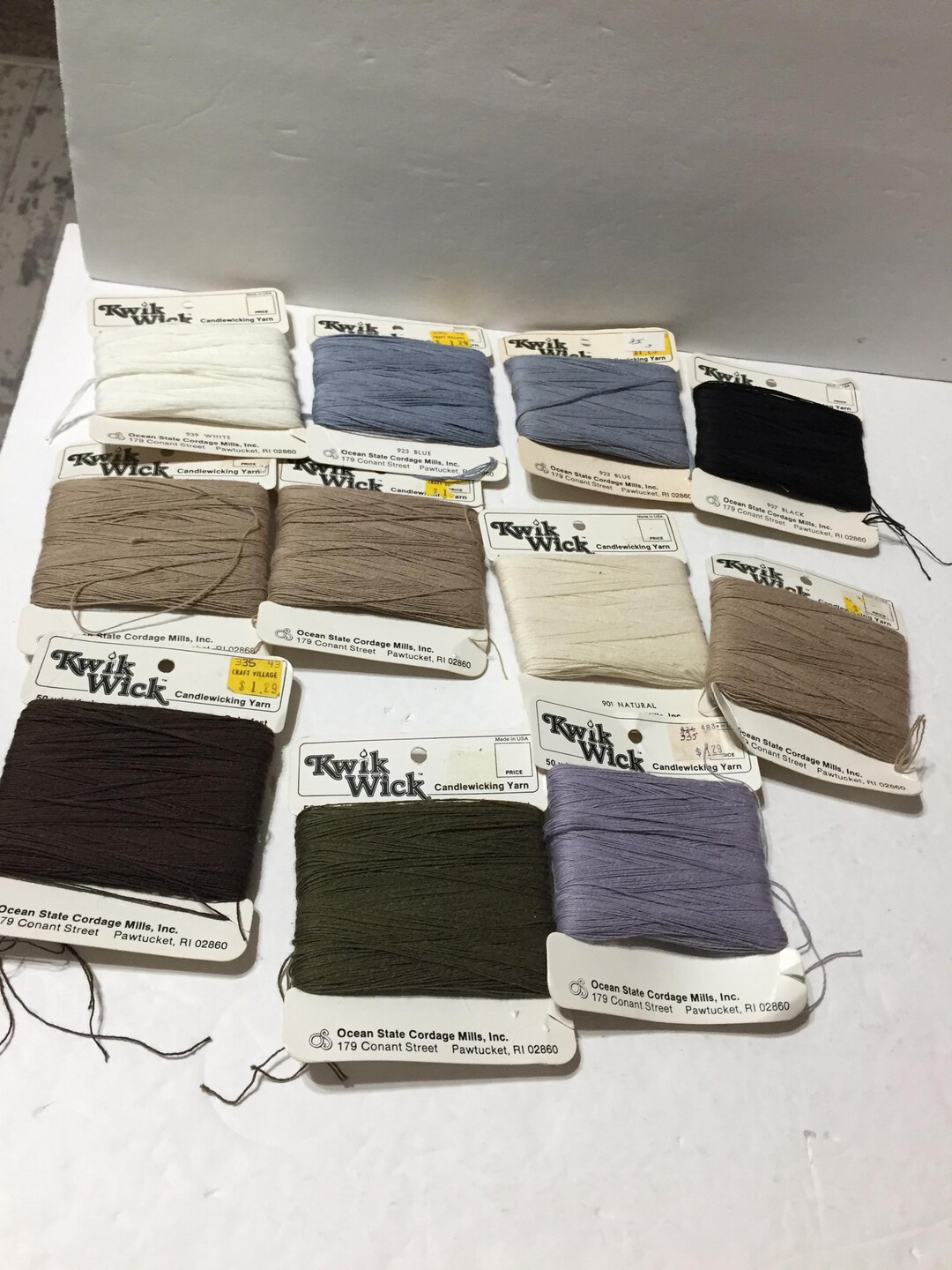 11 Kwik Wick Candlewicking Yarn Assorted Colors - Etsy