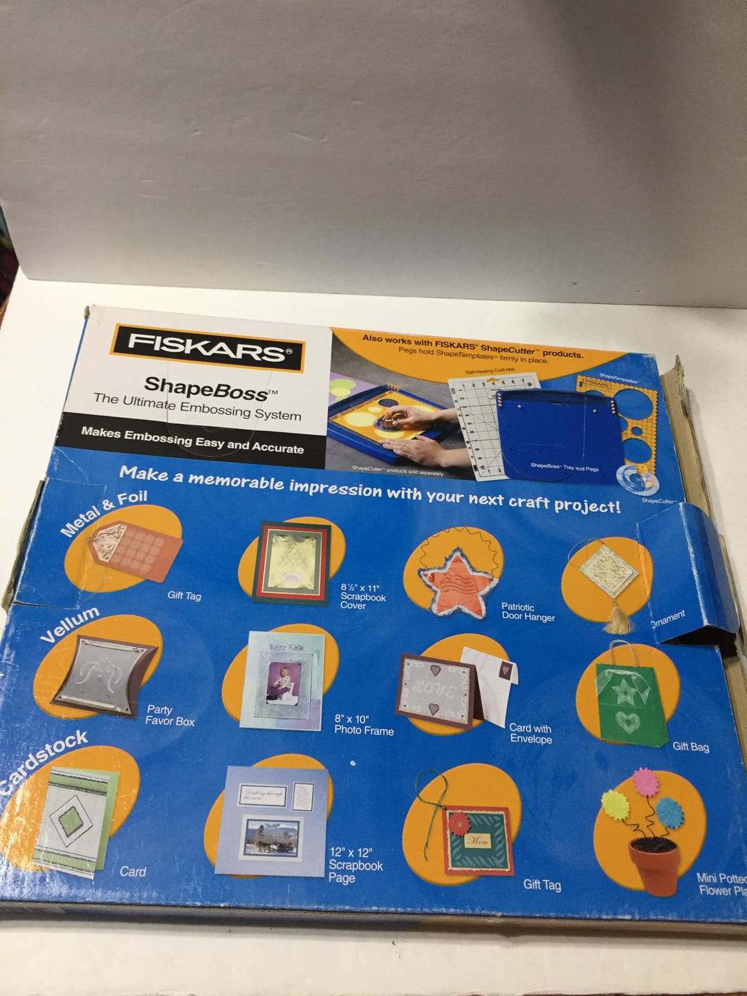 3 Fiskars Shape Boss the Ultimate Embossing System Original Box ...