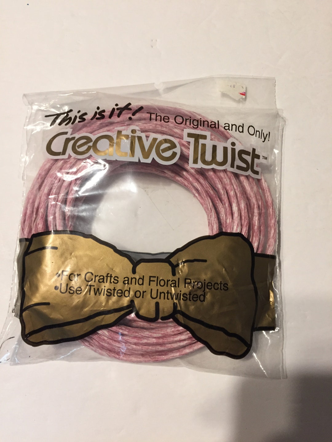 Twisted Paper Ribbon 6 Yards Whitewash Mauve, Cranberry 25 Yards, Black ...