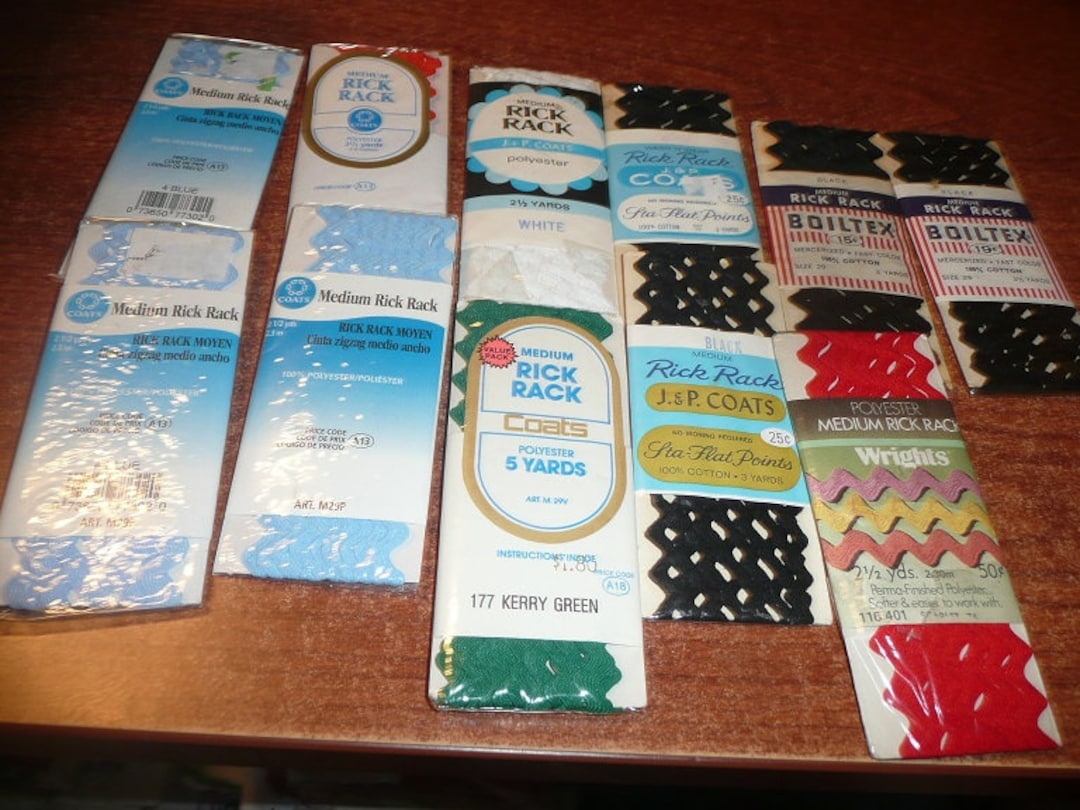 34 Medium and Jumbo Rick Racks Assorted Brands & Colors - Etsy