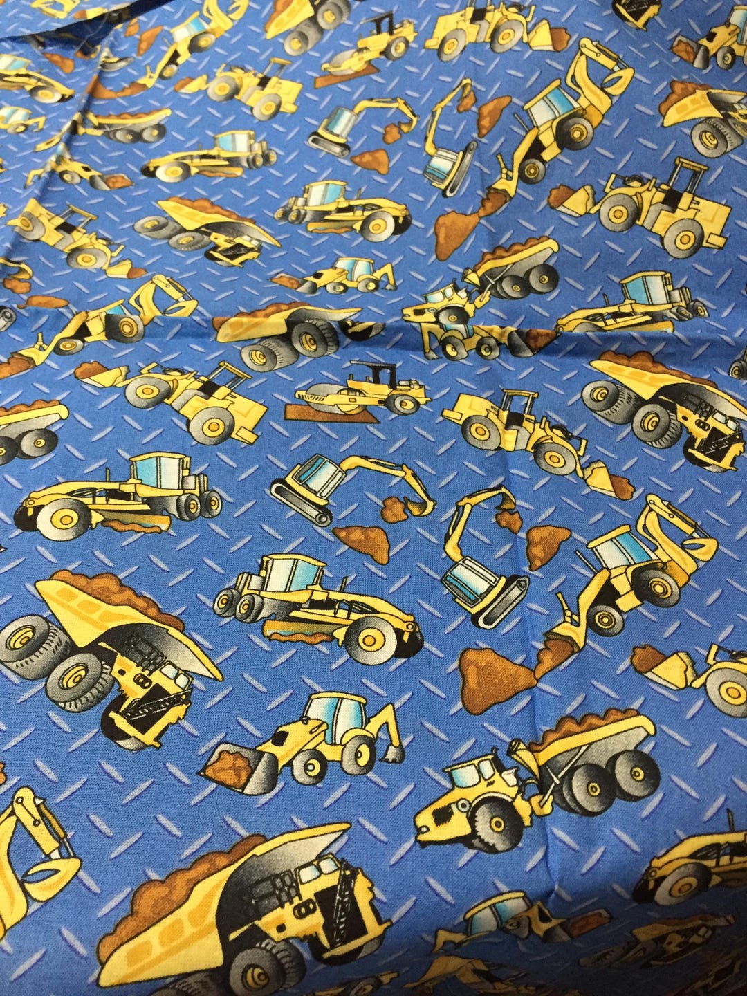 1 Yard Dreamspinners for Cranston Toy Construction Vehicles Cotton ...