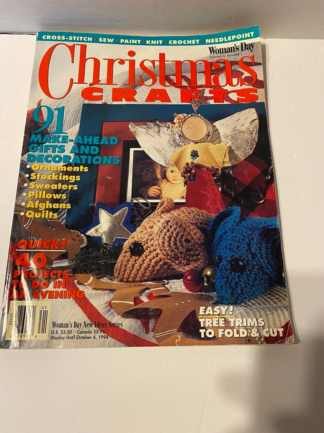 Women's Day Christmas Crafts Magazine Volume IV, Number 1, 1994 Issue ...