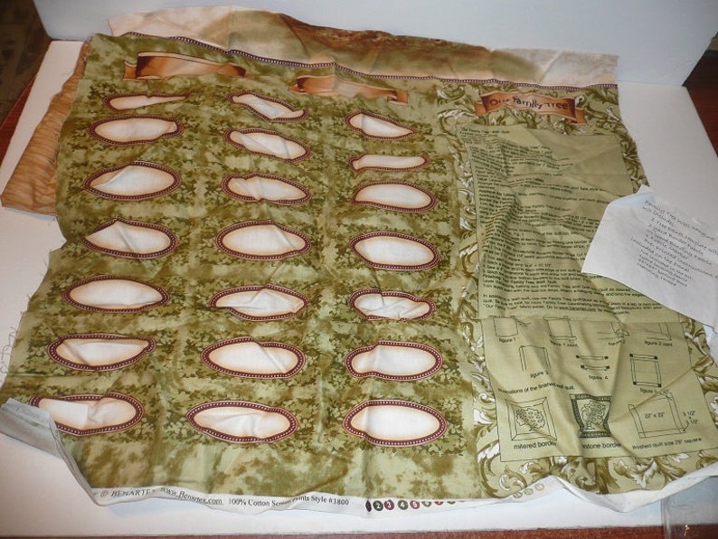 2 Pamela Lindquist Family Tree Wall Hanging Fabric Kits for - Etsy