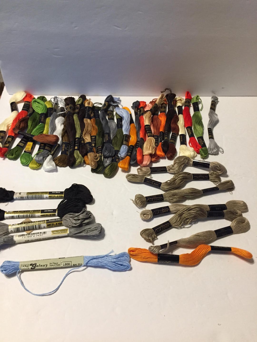 Embroidery Floss Skeins Anchor Susan Bates, Galaxy, J&P Coats, 6 Strand ...