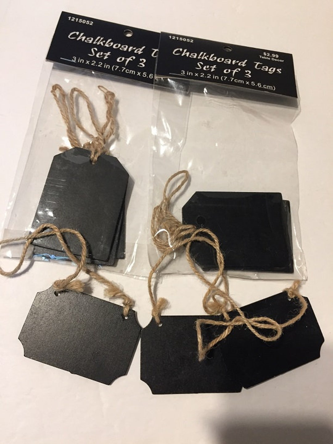 9 Mini Chalkboard Tags Horizontal & Vertical Double Sided, 16 Mini ...