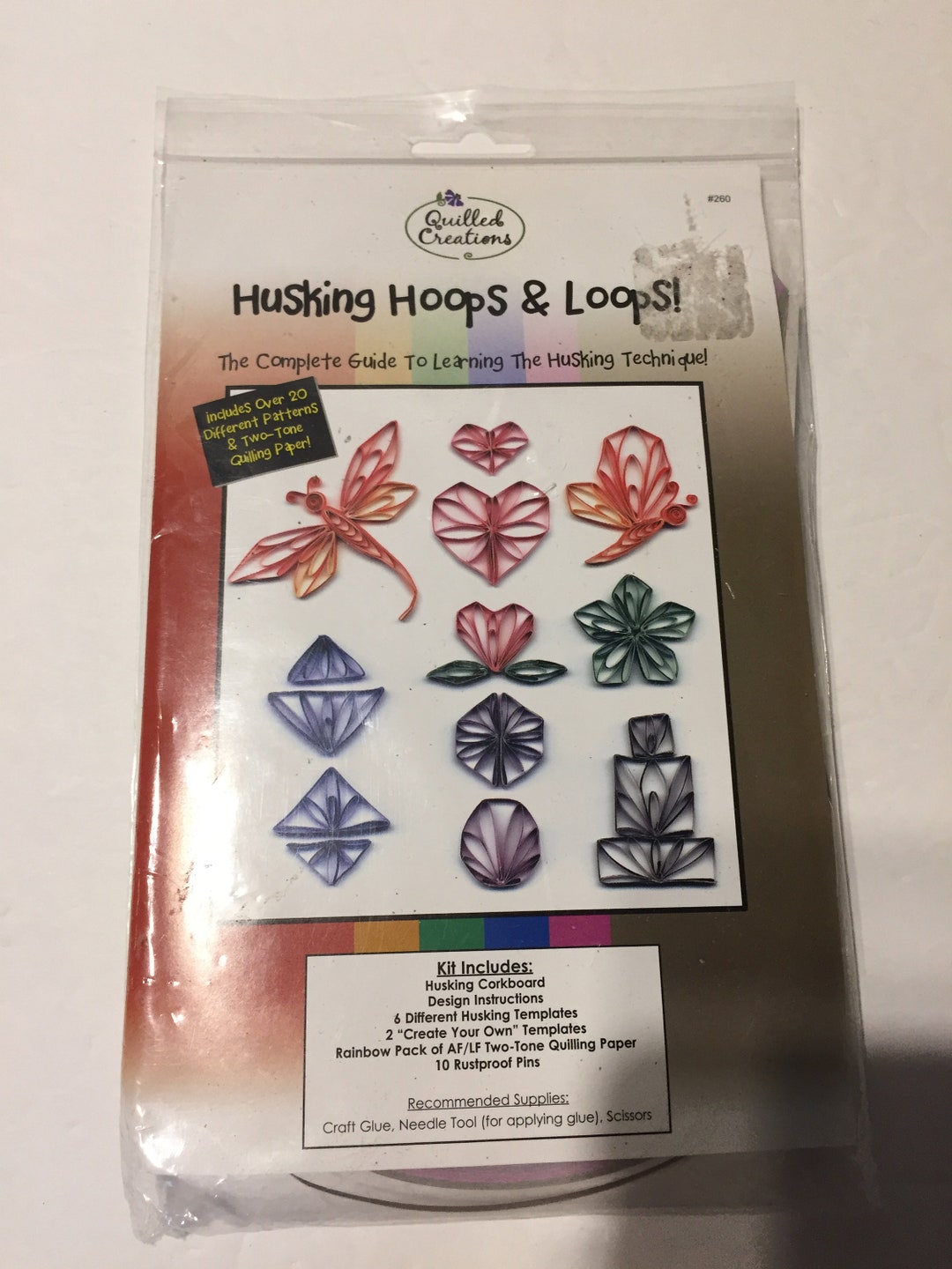 Quilling Strips Kit Husking Hoops & Loops Quilled Creations - Etsy
