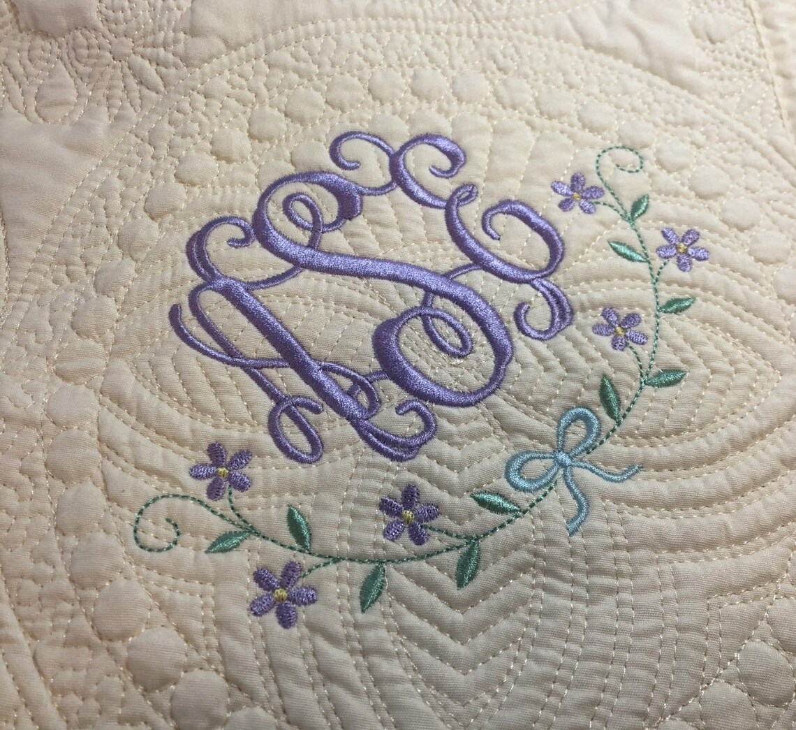 Personalized Baby Quilt, Baby Quilt, Monogrammed Baby Blanket, Monogram ...