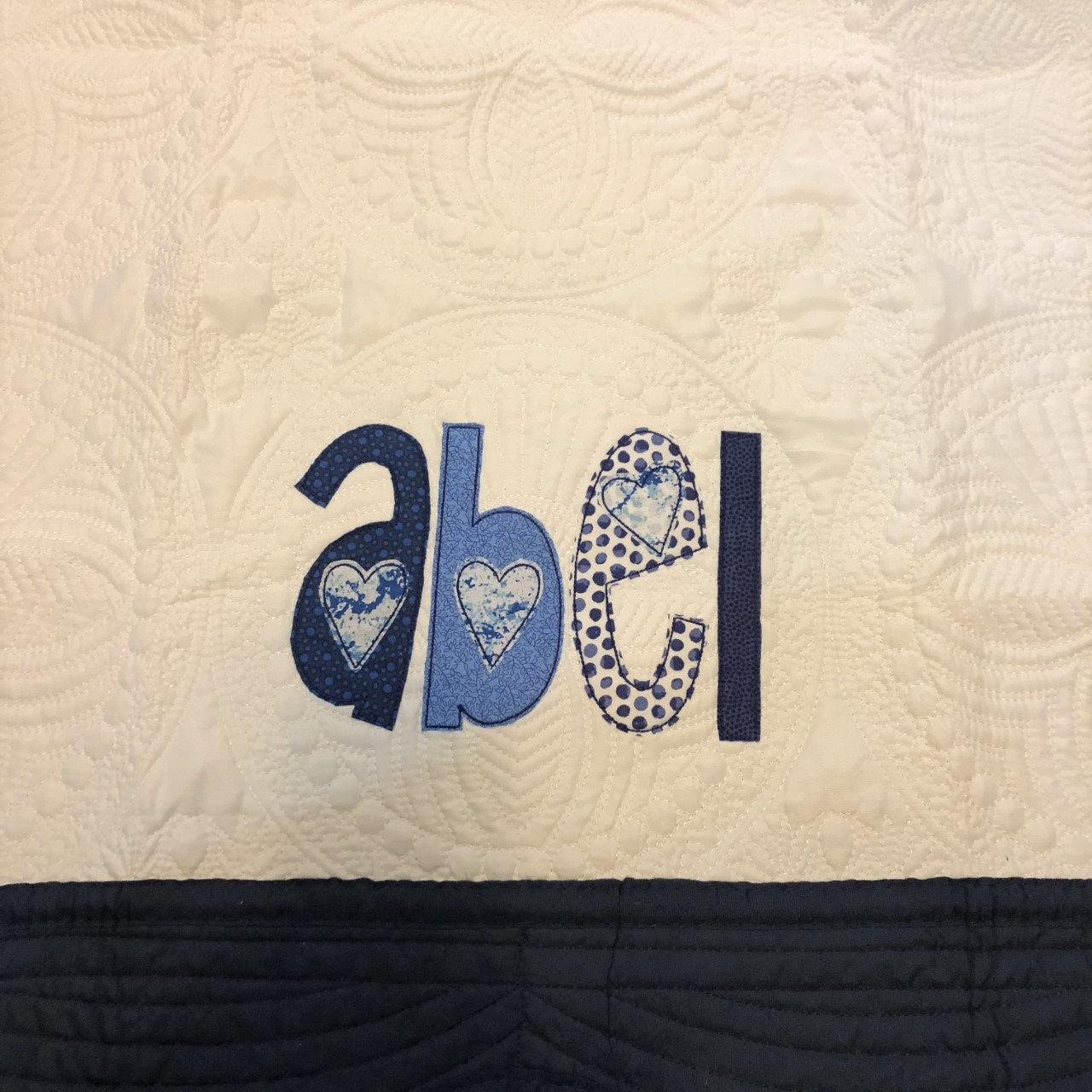 Monogram Baby Blanket Personalized Baby Quilt Monogrammed | Etsy