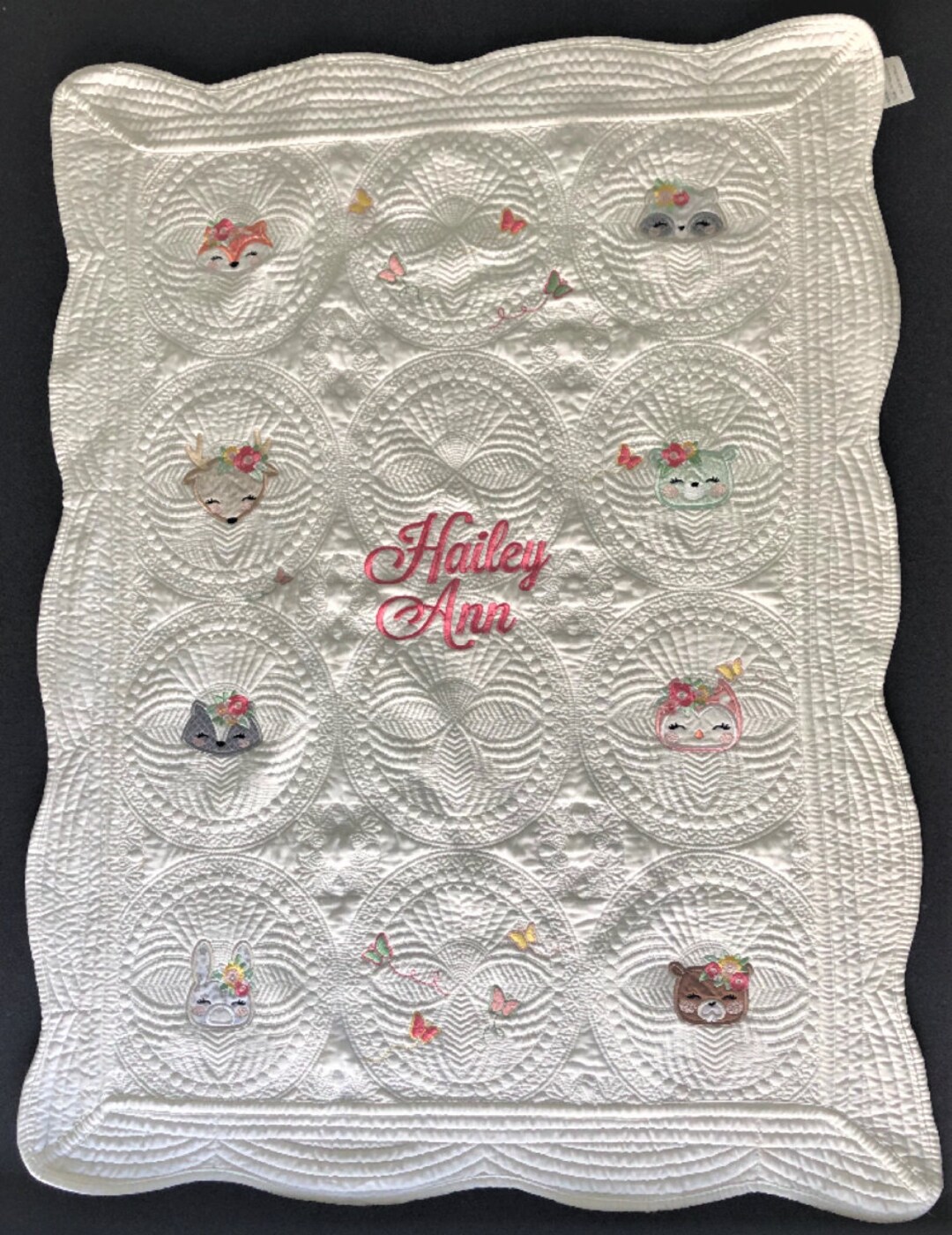 Personalized Baby Quilt Monogram Baby Blanket Monogrammed - Etsy