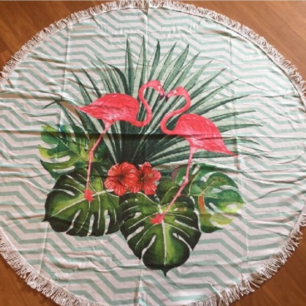 Round Beach Towel - Etsy