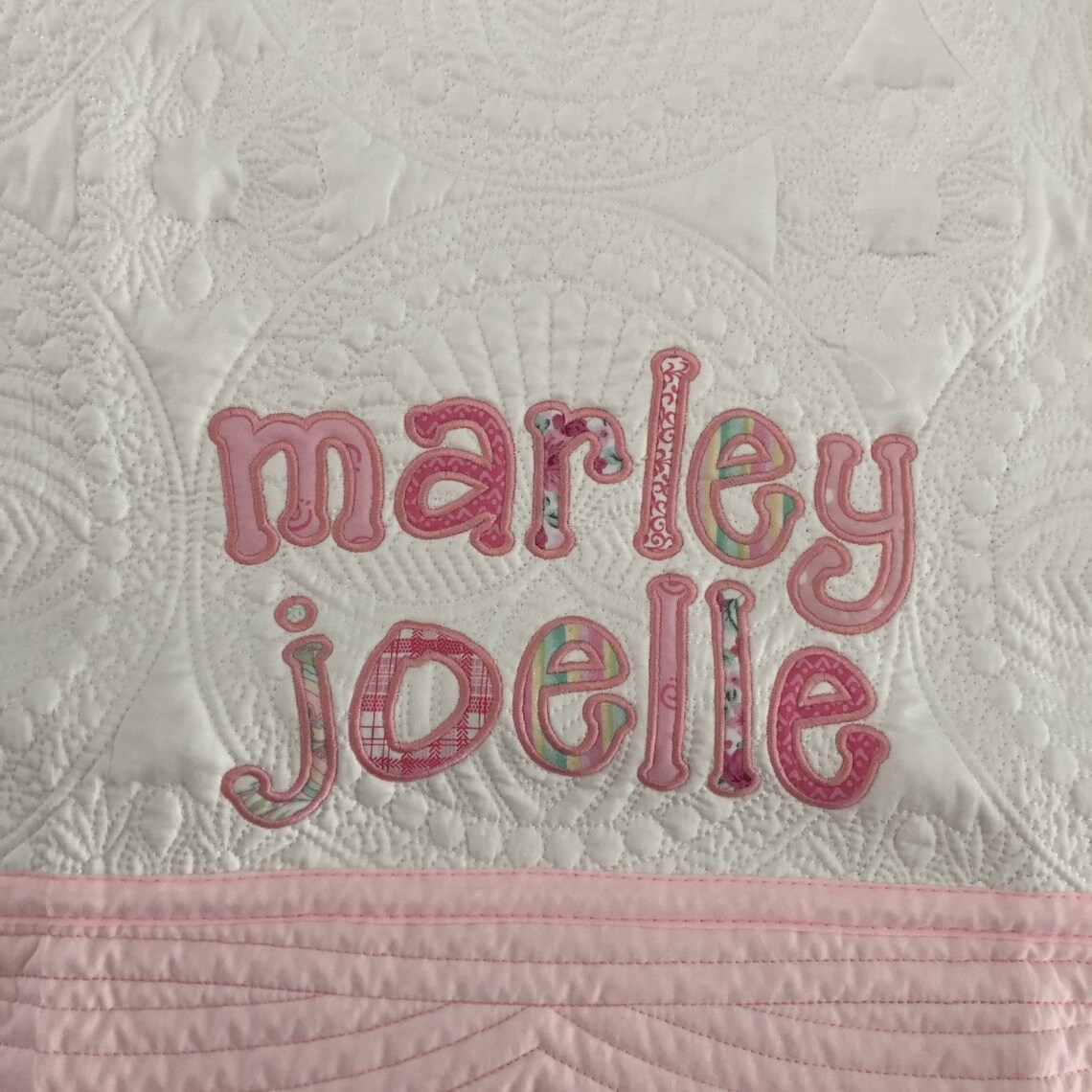 Personalized Baby Quilt, Monogram Baby Blanket, Monogrammed Baby Quilt ...