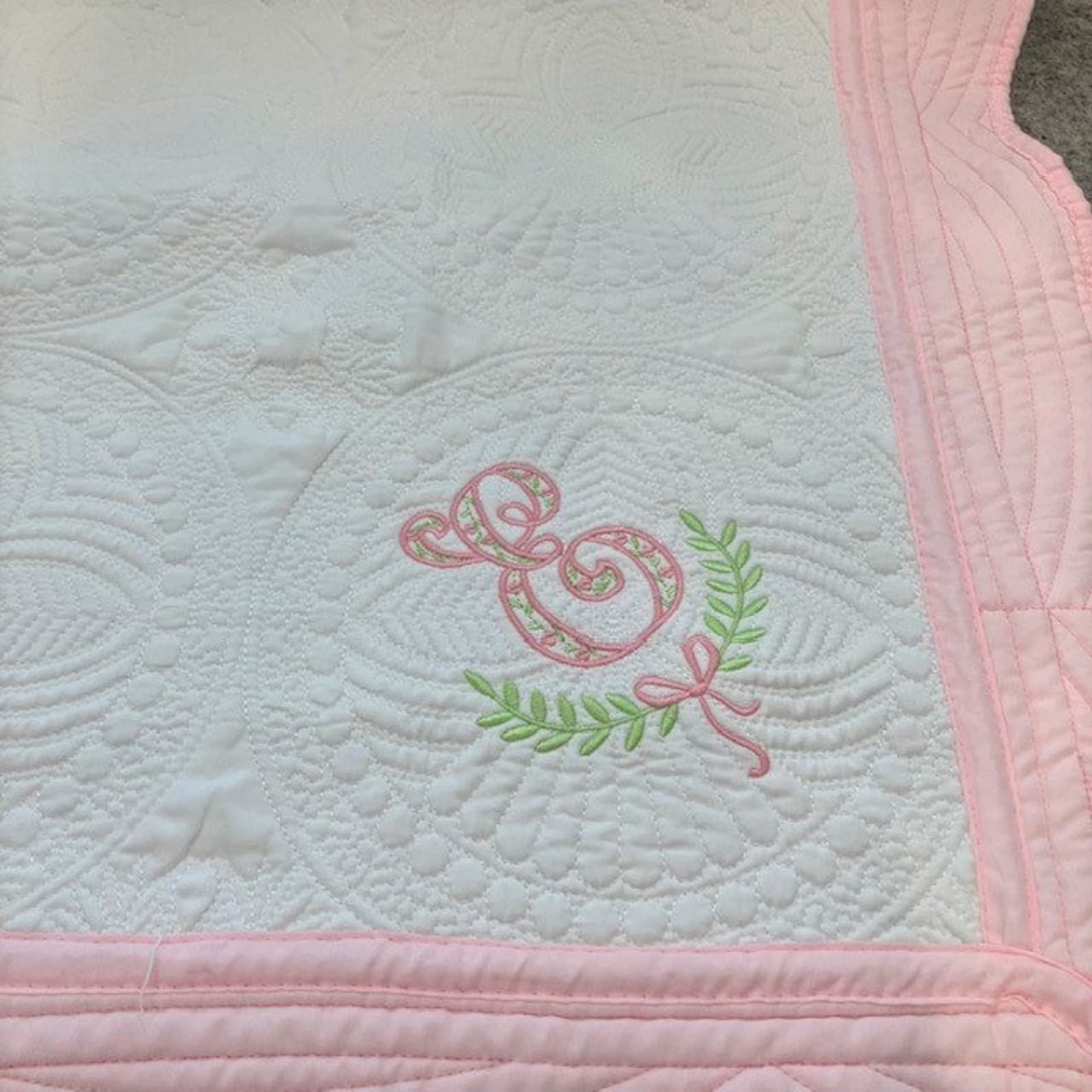 Personalized Baby Quilt, Monogram Baby Blanket, Baby Quilt, Monogrammed ...