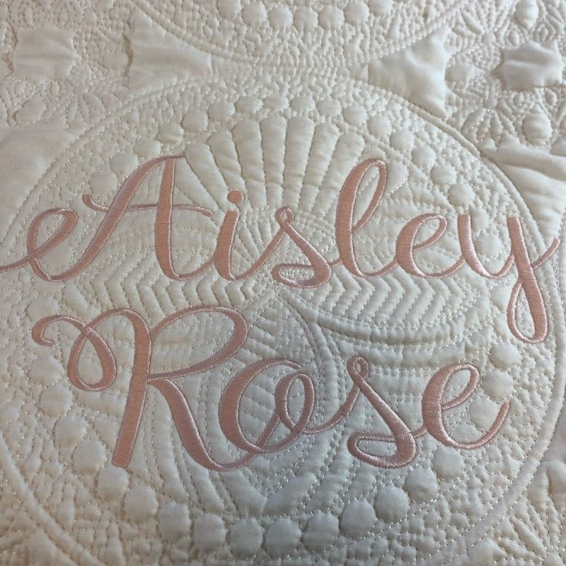 Monogrammed Quilt - Etsy