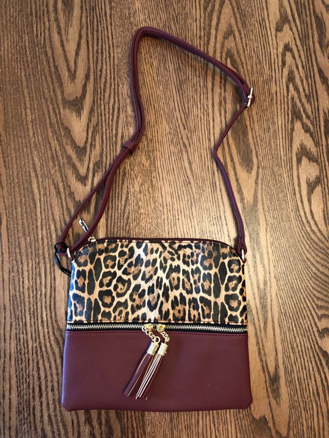 Leopard Crossbody Monogram Crossbody Purse Monogrammed | Etsy
