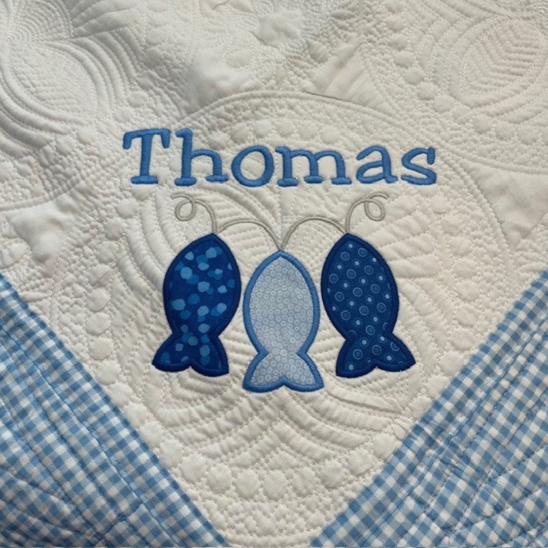 Monogram Baby Blanket, Personalized Baby Quilt, Baby Quilt, Monogrammed ...