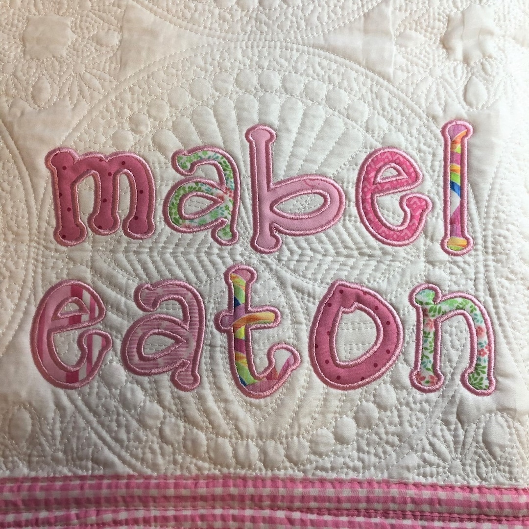 Monogram Baby Blanket, Personalized Baby Quilt, Monogrammed Baby Quilt ...