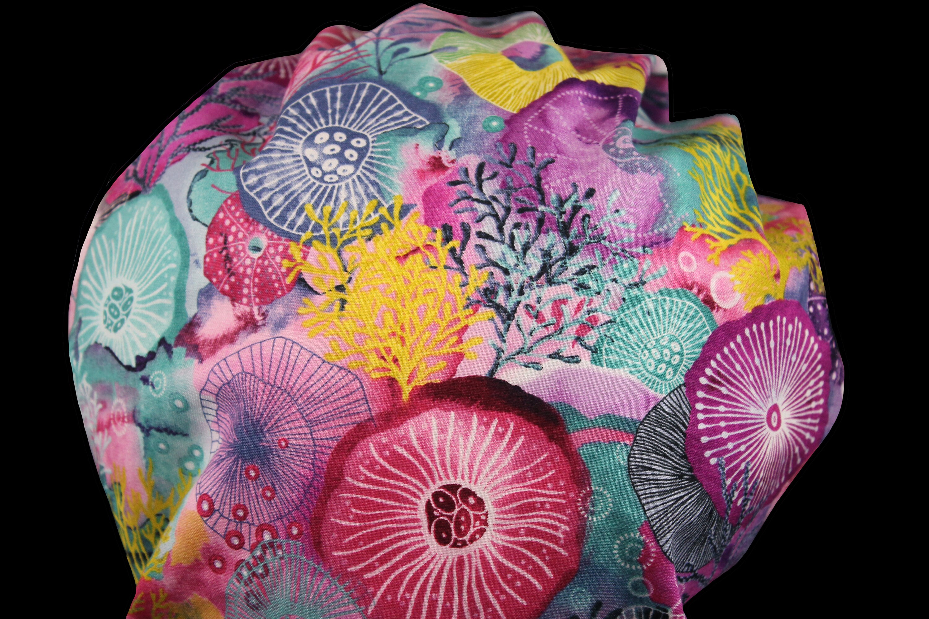 Ocean Bouffant Scrub Hat: Seashells, Adjustable Toggle, Cotton - Etsy