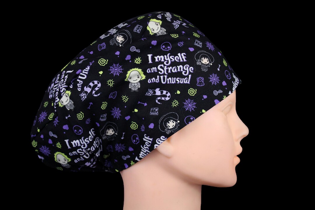 Euro Gothic Movie Scrub Cap, Halloween Scrub Hat for Women and Men ...