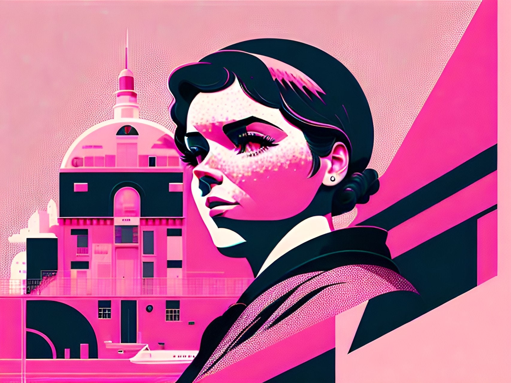 Trendy Pink Girly Future Poster Prints Bundle 49 Beautiful Art Print ...