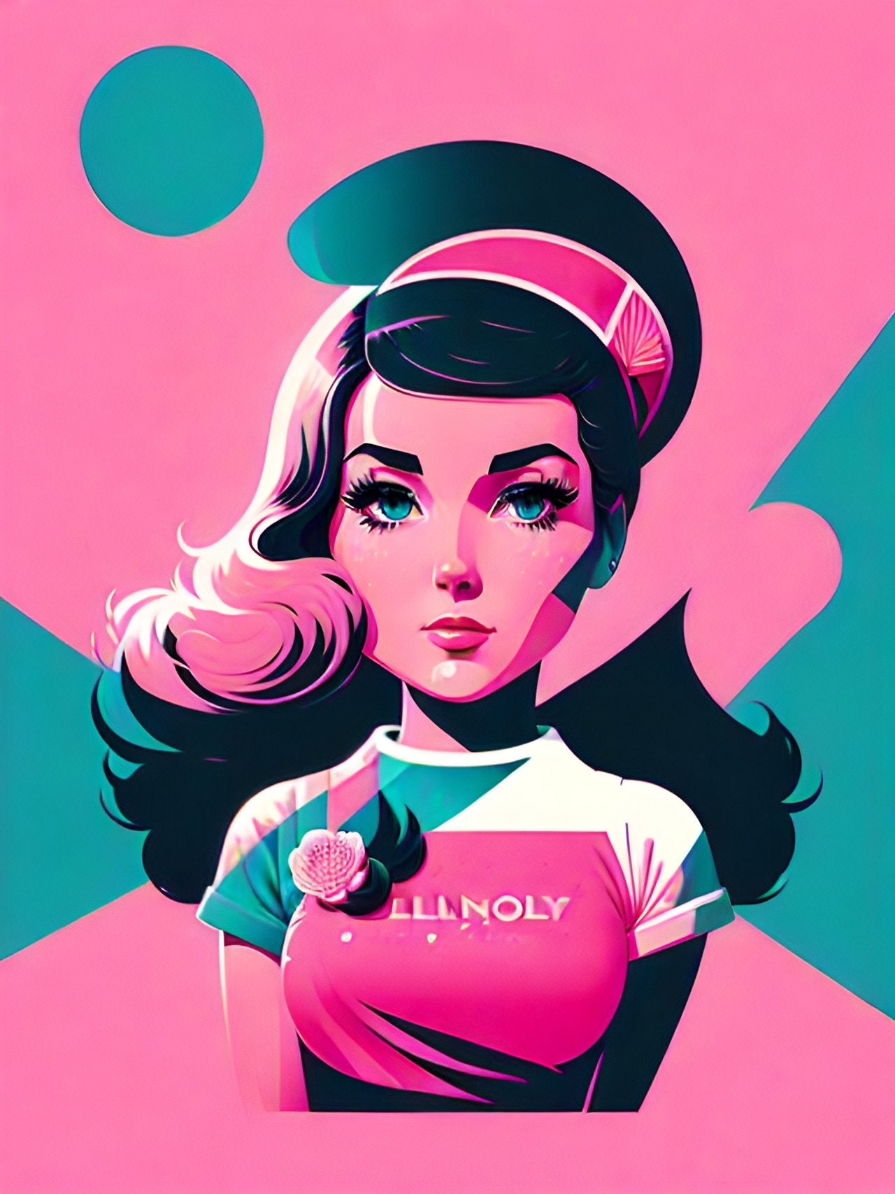 Trendy Pink Girly Future Poster Prints Bundle 49 Beautiful Art Print ...